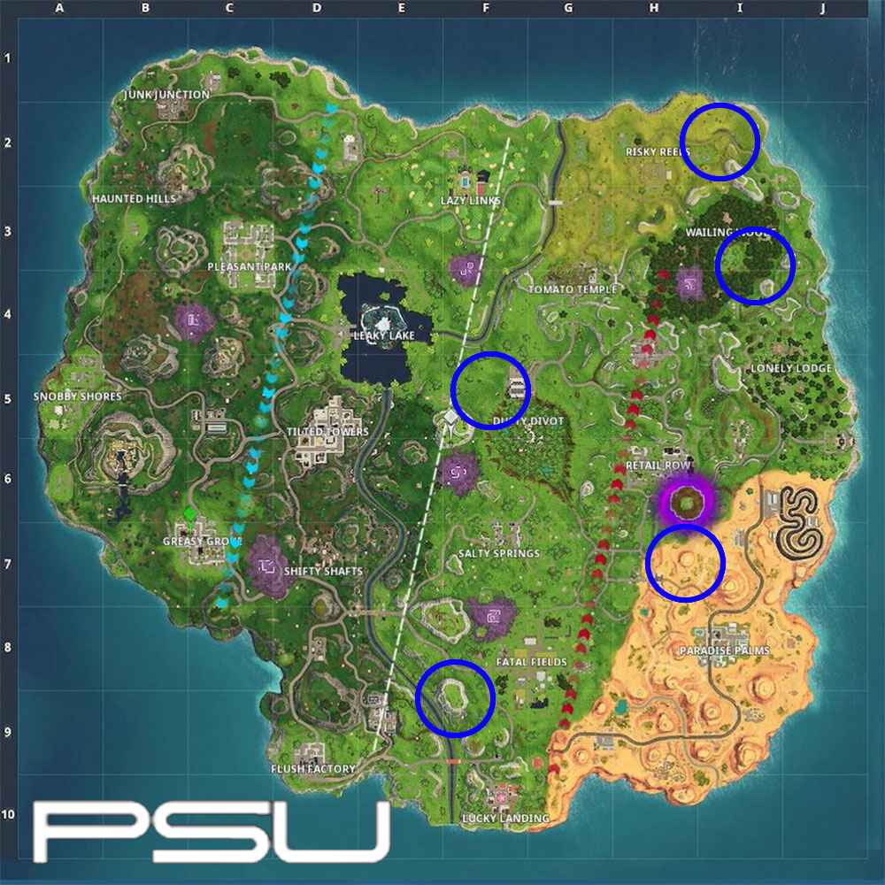 Fortnite Shooting Gallery Locations - Week 4 Challenges - PlayStation ...
