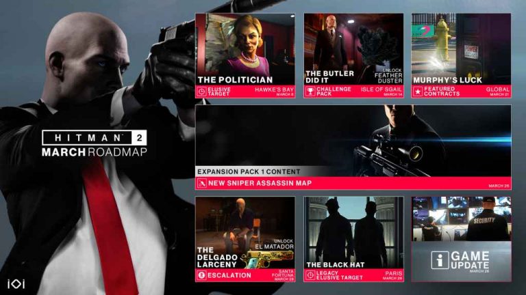Hitman 2 March Roadmap Reveals New Sniper Assassin Map, Elusive Targets