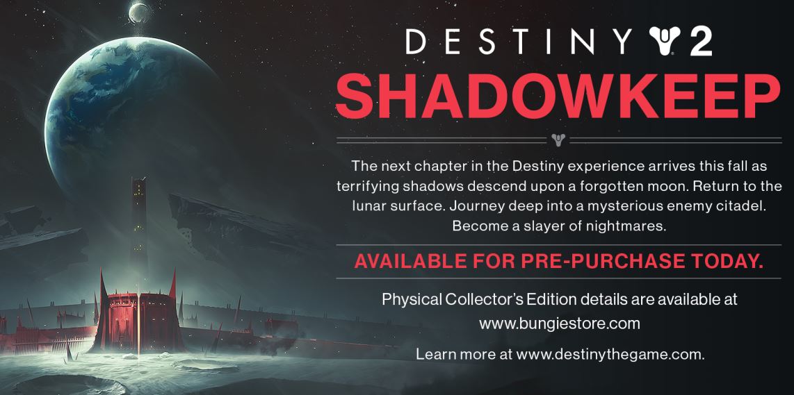 UPDATE - Destiny 2 Shadowkeep New Expansion, Cross-Save Leaked ...