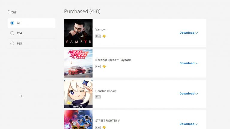 New PlayStation Game Library Website Released, Shows PS4 And PS5 Games ...