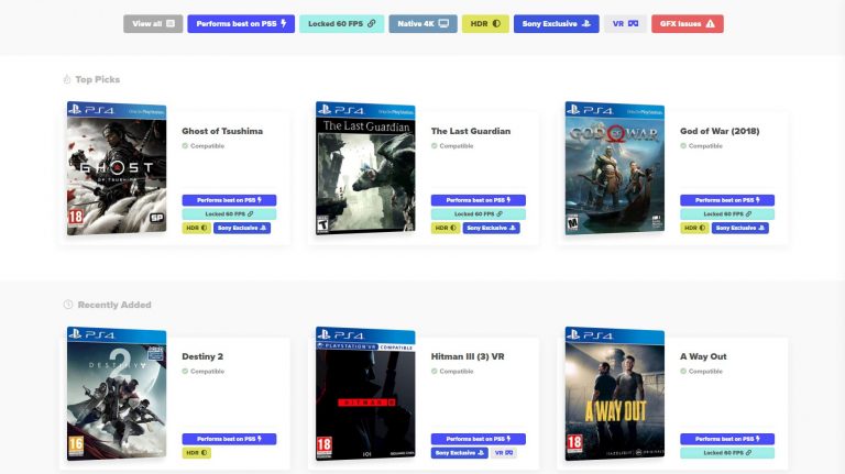 PS5 Backwards Compatibility Database Catalogues Improvements And ...
