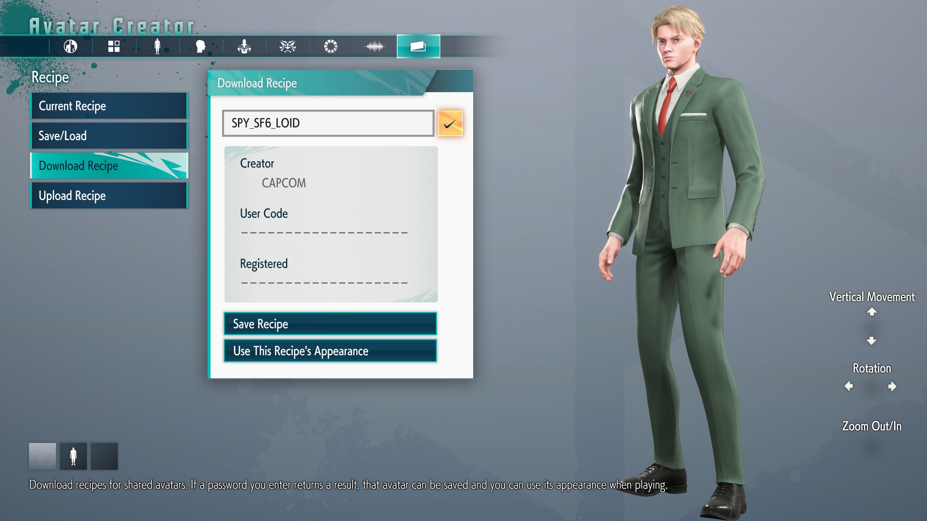 SPY×FAMILY Code: White x Street Fighter 6 Collab Items Now Available ...
