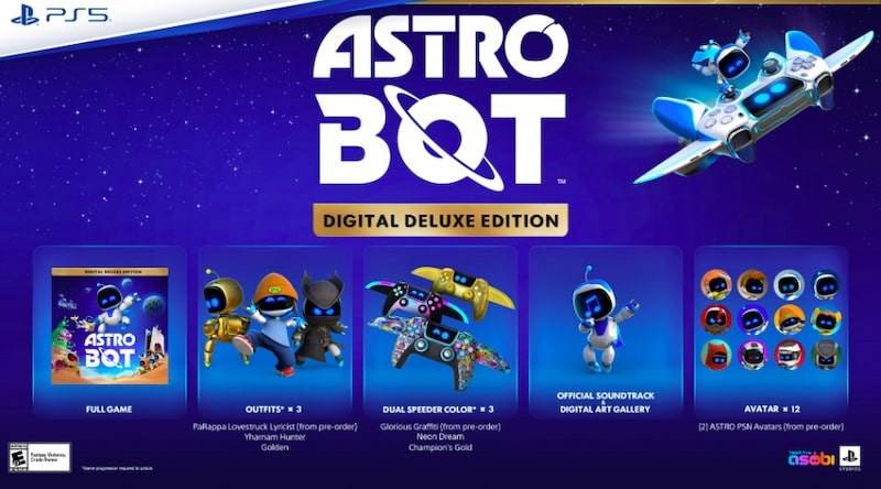 Astro Bot Digital Deluxe Edition a une tenue touristique Yharnam transmise par le sang ...